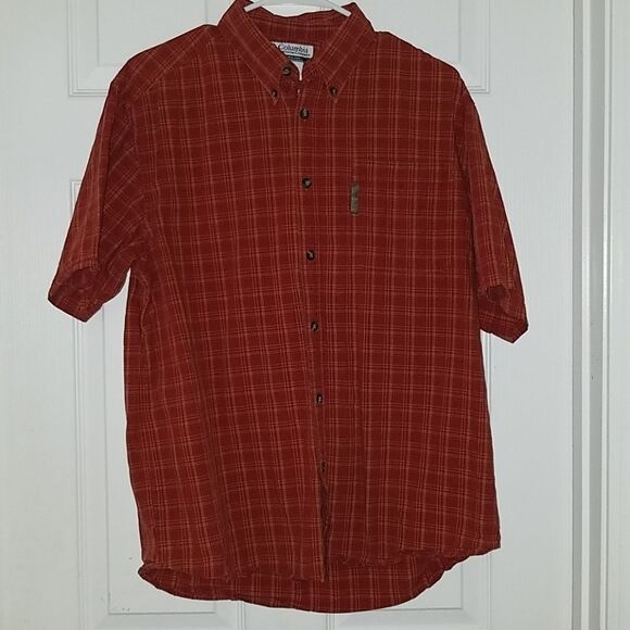 Columbia | Shirts | Columbiabutton Down Rust Color Shirt Sz M Nwot ...